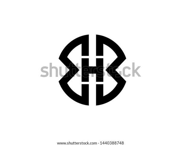 Bbh Original Monogram Logo Design Stock Illustration 1440388748 ...