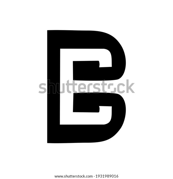 Be Loggo Simple Design Isolated On Stock Illustration 1931989016 ...