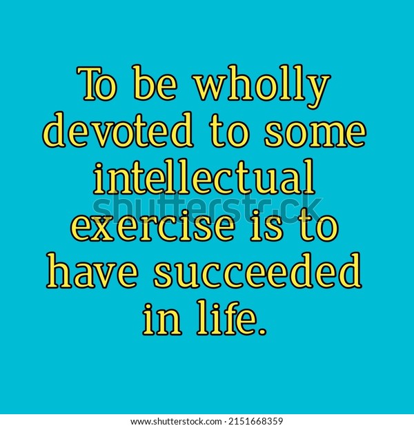 Be Wholly Devoted Some Intellectual Exercise Stock Illustration ...