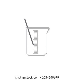 Vektor Stok Beaker Stirring Rods Vector Illustration Beaker (Tanpa ...