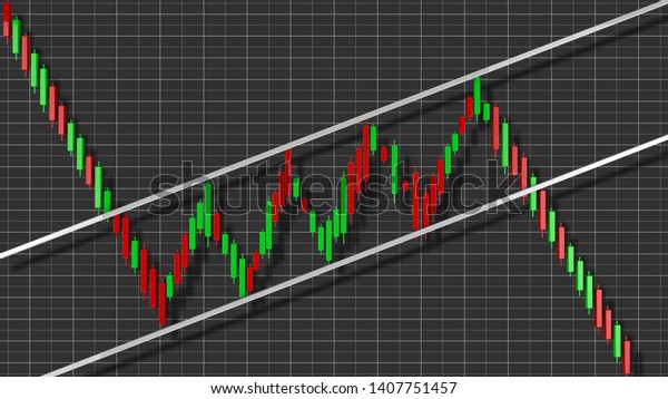 Bear Flag Stock Chart Pattern 3d Stock Illustration 1407751457 ...