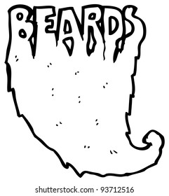 Beards Cartoon Word Raster Version Stock Illustration 93712516 ...