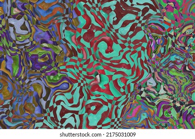 Beautiful Abstract Animation Pattern Wall Art Stock Illustration ...