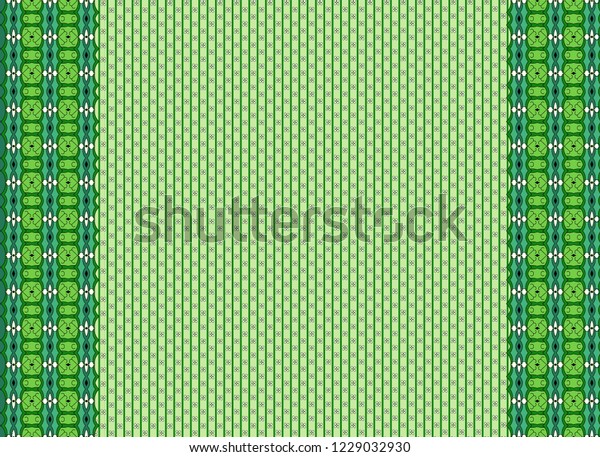 Beautiful Border Repeat Design Digital Textile Stock Illustration ...