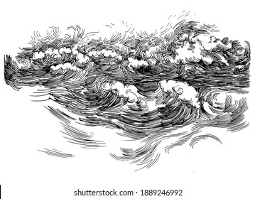 1,922 Clouds Woodcut Images, Stock Photos & Vectors | Shutterstock