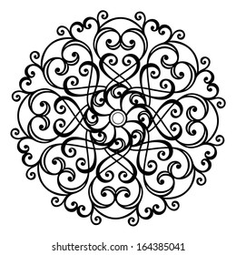 Beautiful Deco Circle Patterned Design Stock Illustration 164385041 ...