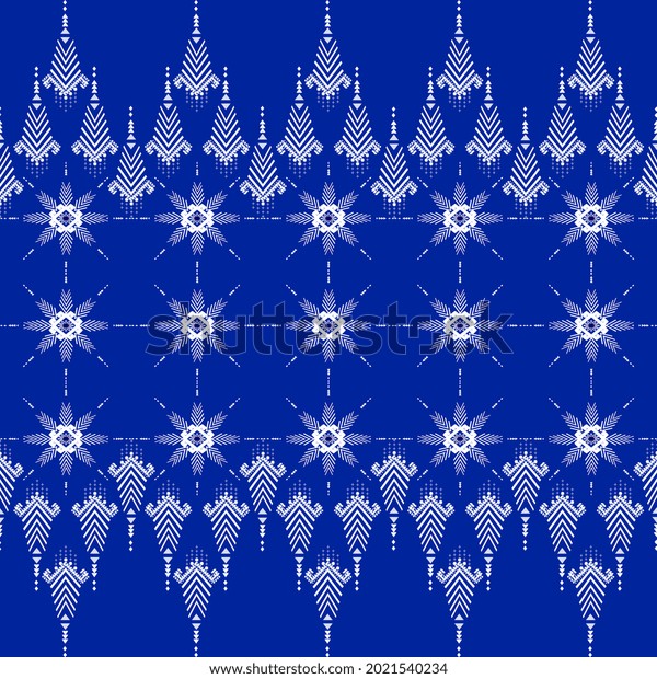 Beautiful Elegant Thai Pattern Blue Background Stock Illustration ...