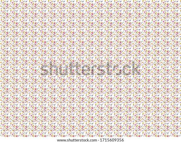 Beautiful Flower Pattern Background Stock Illustration 1715609356 ...