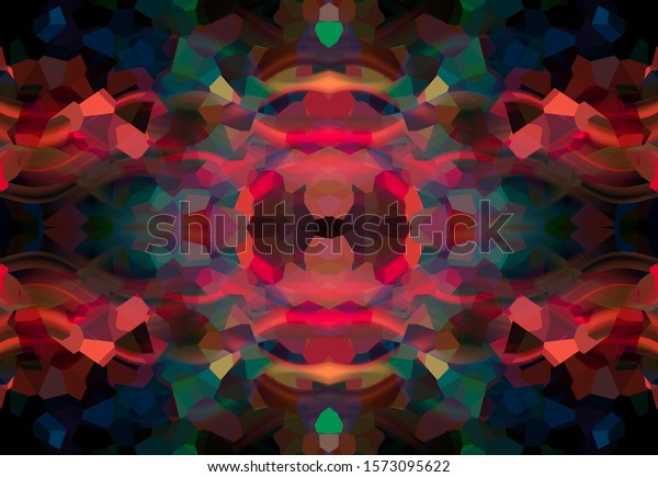 Beautiful Intersection Lines Creates Ornament Illustration Stock ...
