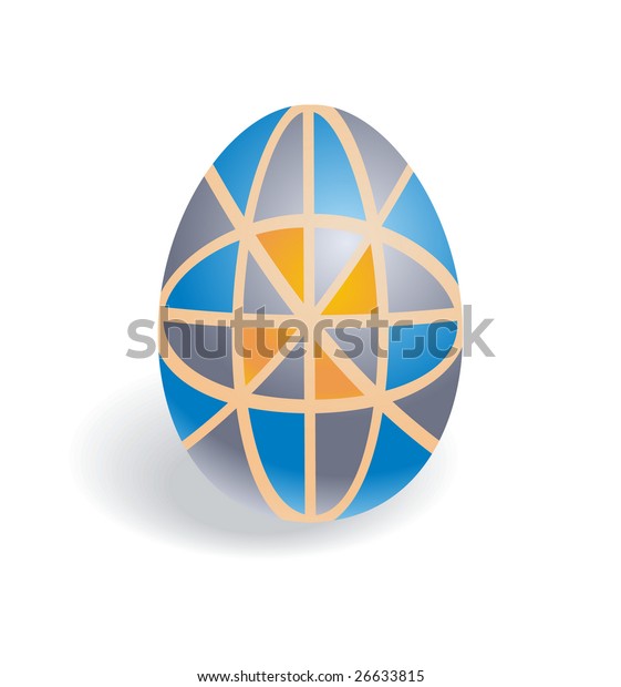 Beautiful Native Ukrainian Easter Egg Stock Illustration 26633815