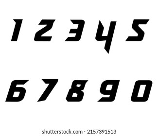 Beautiful Numbers Different Forms Stock Illustration 2157391513 ...