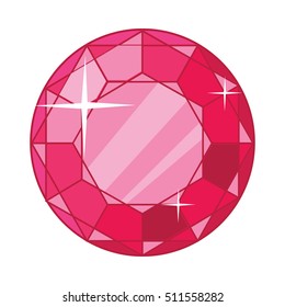 Beautiful Red Ruby Icon Bright Shiny Stock Illustration 511558282 ...