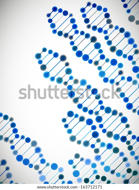 Beautiful Structure Dna Molecule Stock Illustration 163712171