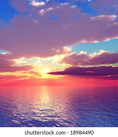 Beautiful Sunset Stock Illustration 18984490 | Shutterstock