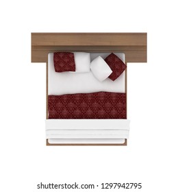 Bed Top View Bed Overhead View Stock Illustration 1297942795 | Shutterstock