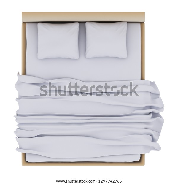 Bed Top View Bed Overhead View Stock Illustration 1297942765