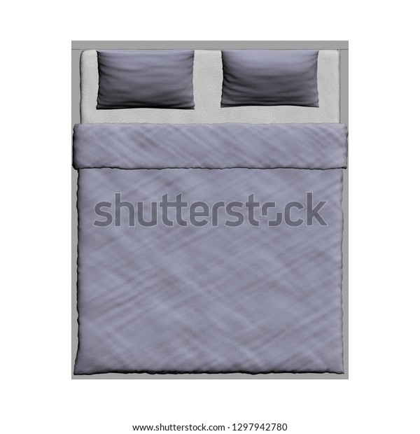 Bed Top View Bed Overhead View Stock Illustration 1297942780 | Shutterstock