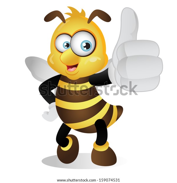 Bee Thumbs Gesture Stock Illustration 159074531 | Shutterstock