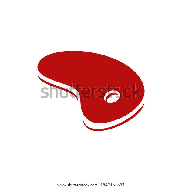 Beef Graphic Design Simple Clean Shapes Stock Illustration 1840161637 ...