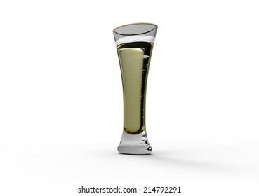 Number 7 Shaped Glass Half Filled Stock Illustration 1672690105