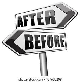 Before After Comparison Make Change Best Stock Illustration 487688209 ...