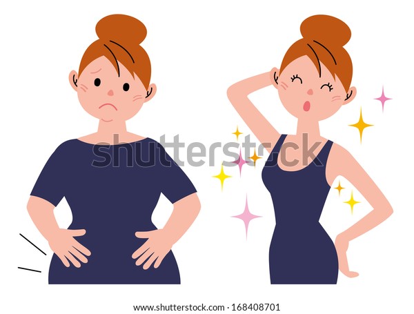 Before After Weight Stock Illustration 168408701 | Shutterstock