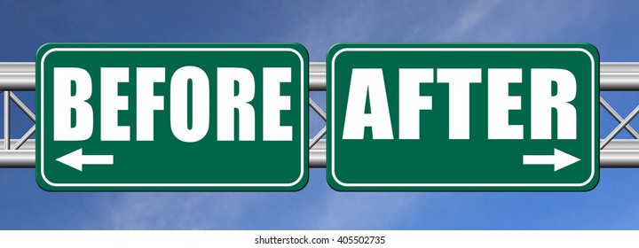 Before Versus After Comparison Make Change Stock Illustration 405502735 ...