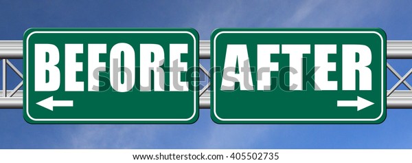 Before Versus After Comparison Make Change Stock Illustration 405502735 ...