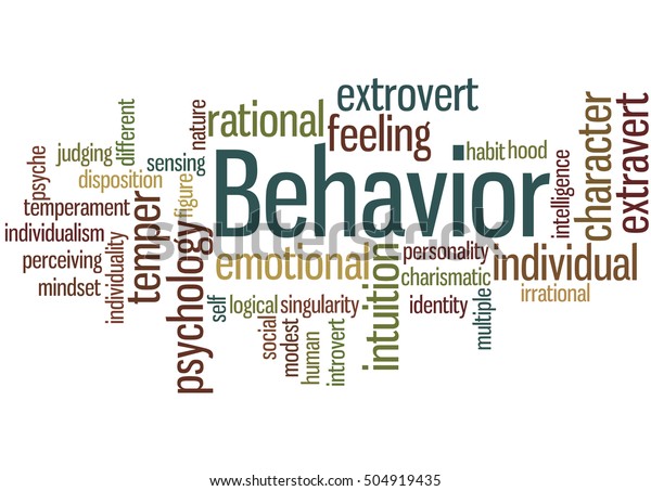 Behavior Word Cloud Concept On White Stock Illustration 504919435 ...