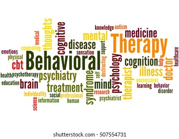 Behavioral Therapy Word Cloud Concept On Stock Illustration 507554731 ...