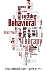 Behavioral Therapy Word Cloud Concept On Stock Illustration 507554749 ...