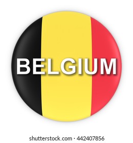 Belgian Flag Button Belgium Text 3d Stock Illustration 442407856 ...