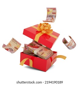 364 Christmas Gifts With Money Coming Out Images, Stock Photos ...