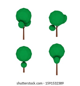 Isometric Trees Set Stock Vector (Royalty Free) 401059153