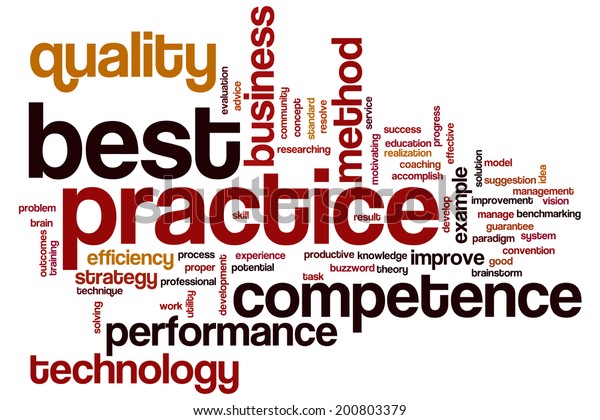 Best Practice Concept Word Cloud Background 스톡 일러스트 200803379 ...