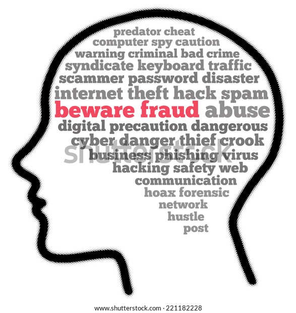 Beware Fraud Words Cloud Stock Illustration 221182228