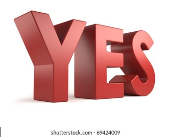 3d Yes Text 3d Illustration: ภาพประกอบสต็อก 378406117 | Shutterstock