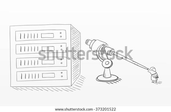 Big Data Analysis Sketchy Illustration Stock Illustration 373201522 ...