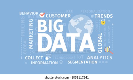 Big Data Concept Illustration Idea Collecting Stock Illustration ...