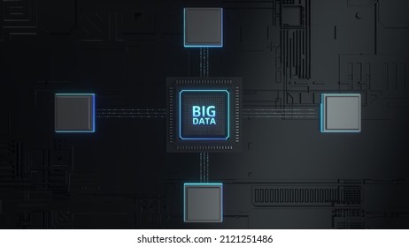 Big Data Concept3d Renderingconceptual Image Stock Illustration ...