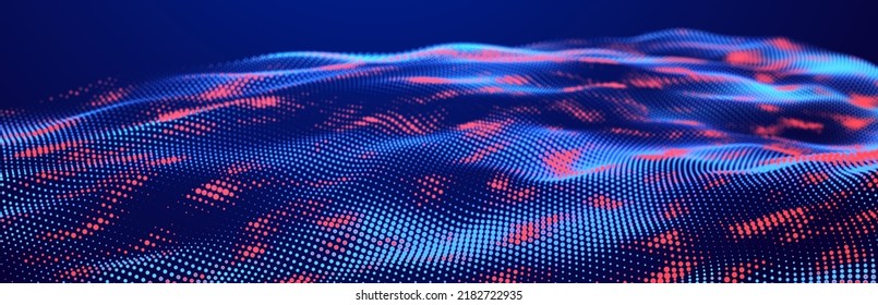 Big Data Stream Information Technology Background Stock Illustration ...