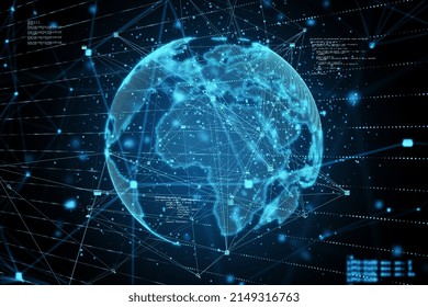 Big Data Telecommunication Technological Background Concept Stock ...