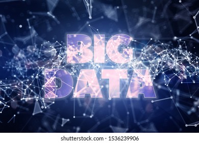 Big Data Text On Connection Technology Stock Illustration 1536239906 ...
