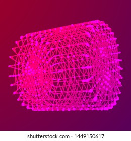 Big Data Visualization Hud Wireframe Mesh 库存矢量图（免版税）1127698694 ...