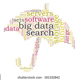 Big Data Word Cloud Stock Illustration 181332842 | Shutterstock