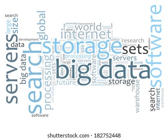 Big Data Word Cloud Stock Illustration 182752448 | Shutterstock