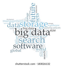 Big Data Word Cloud Stock Illustration 183026132 | Shutterstock