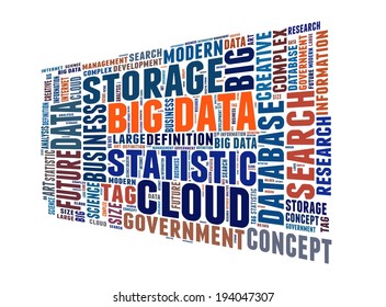 Big Data Word Collage Stock Illustration 194047307 | Shutterstock