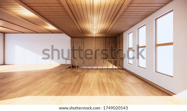 Big Empty Room Interior Mock Up3d: ภาพประกอบสต็อก 1749020543 | Shutterstock