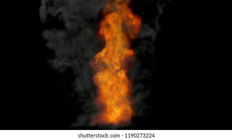 Big Explosion Effect Black Background Realistic Stock Illustration ...